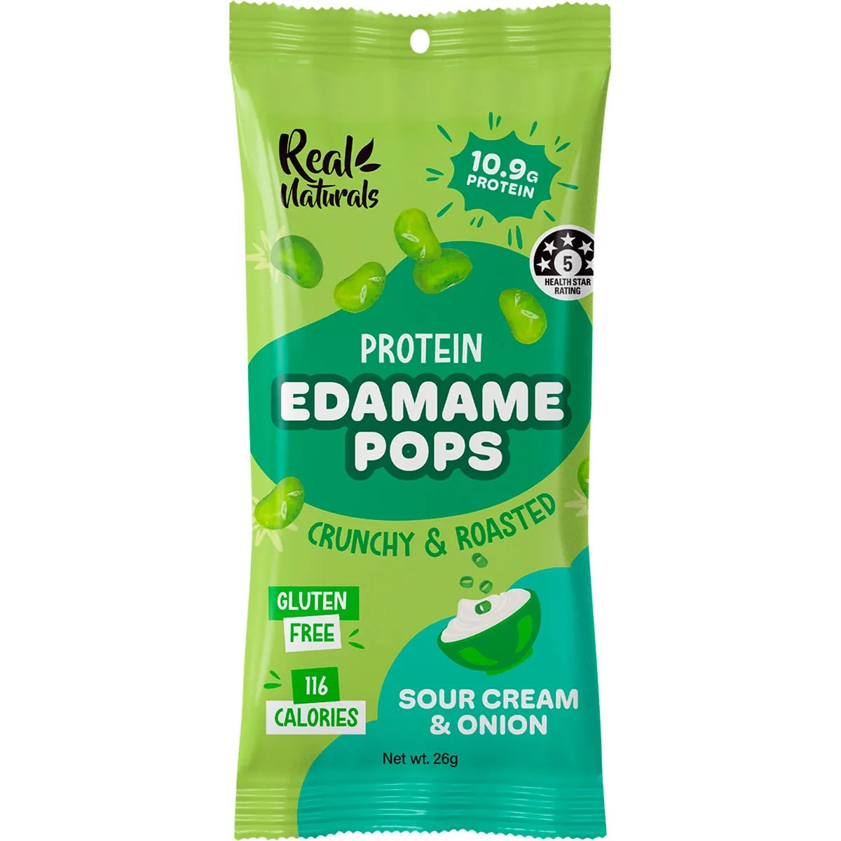 Real Naturals - Protein Edamame Pops Sour Cream 26g – Wholefoods